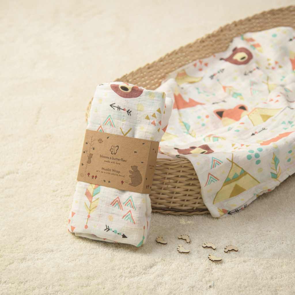 Muslin Wraps - Blooms and Butterflies