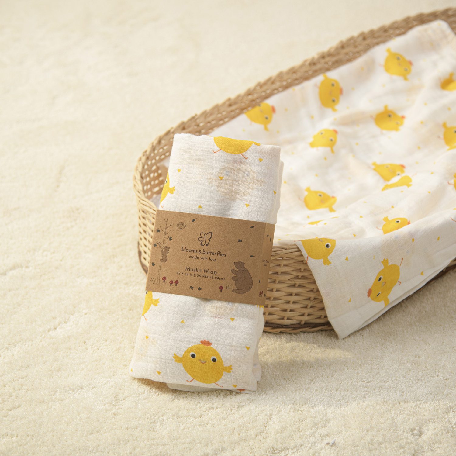 Muslin Wraps - Blooms and Butterflies