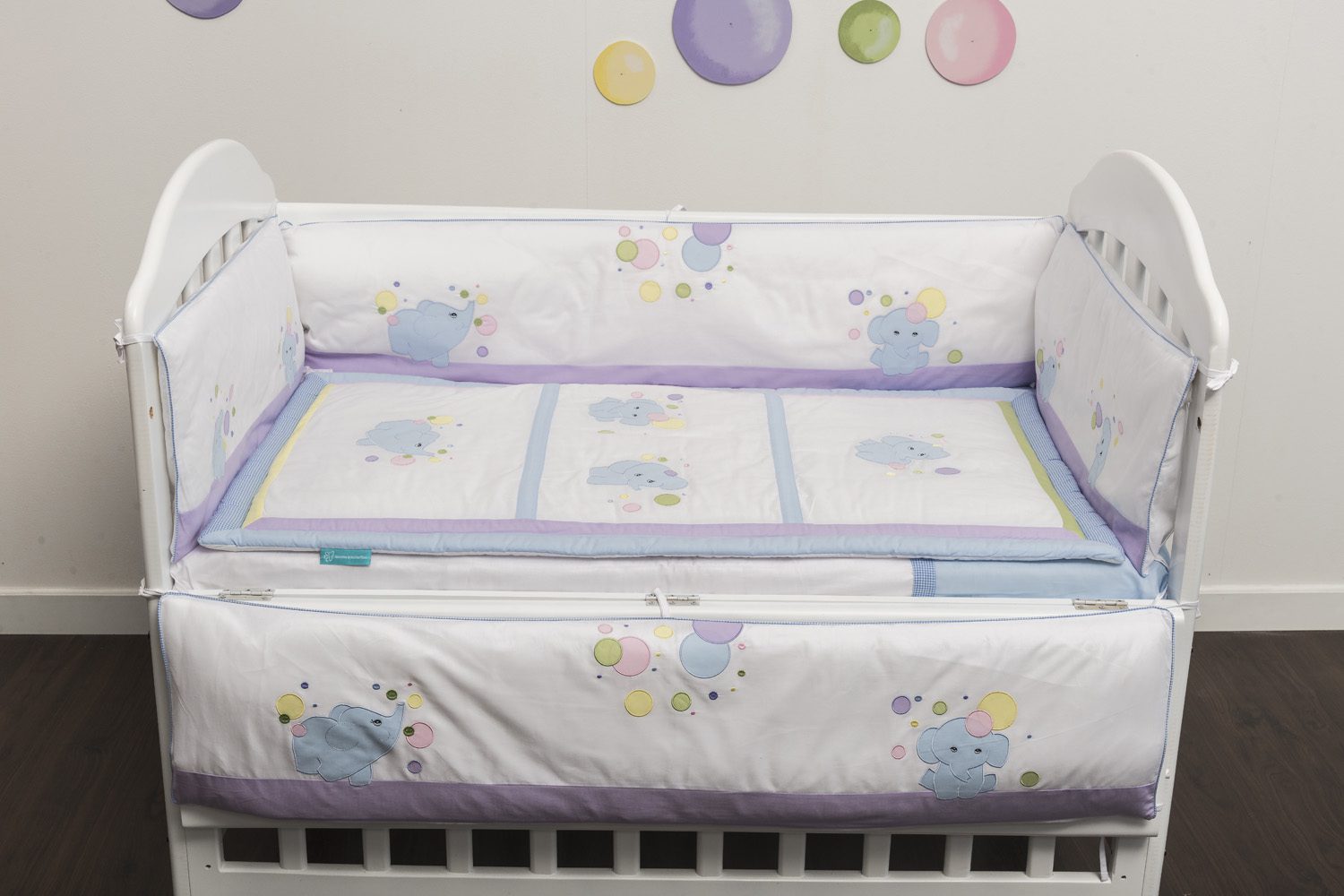 Jumbo Babies Blue Comforter - Blooms and Butterflies