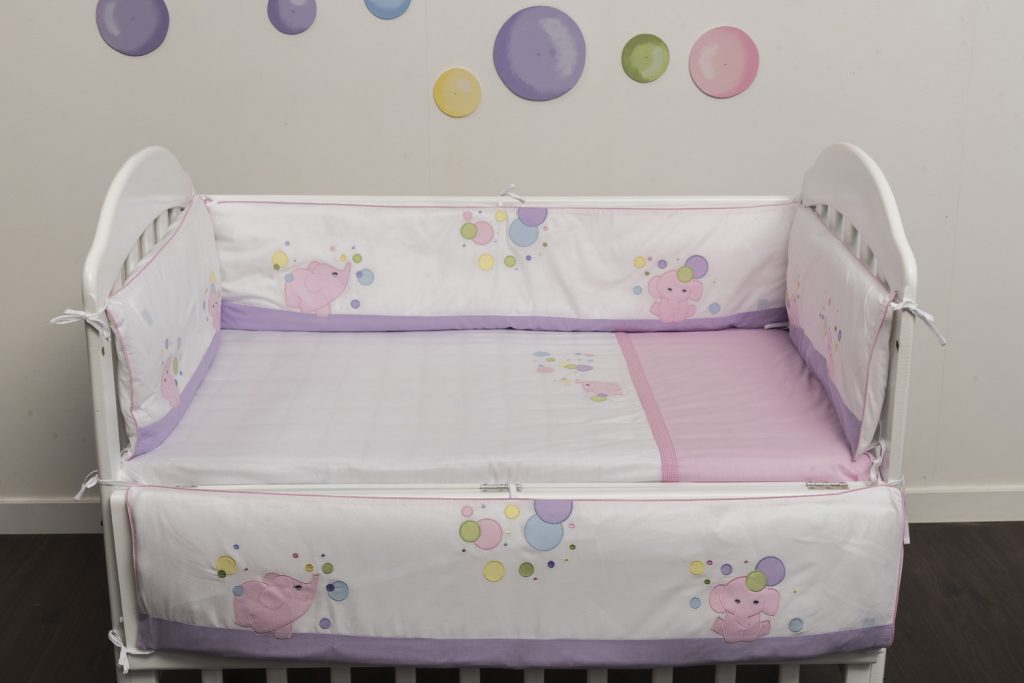 Jumbo Babies Pink Cot Sheet - Blooms and Butterflies