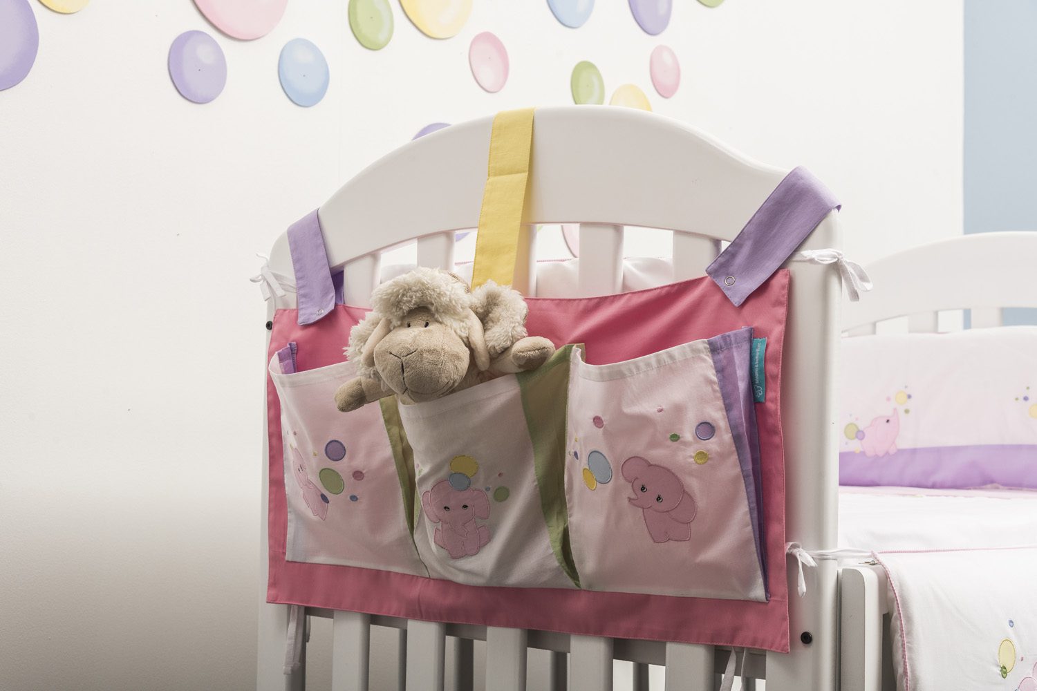 Jumbo Babies Cot Tidy - Blooms and Butterflies