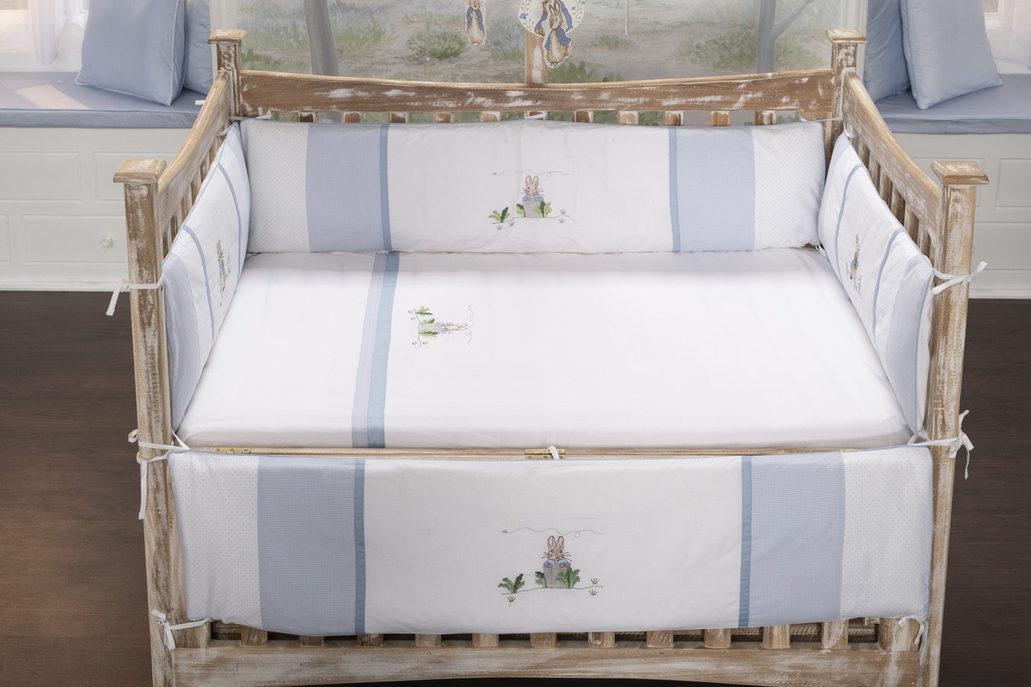 Garden Adventure Cot Sheet - Blooms and Butterflies