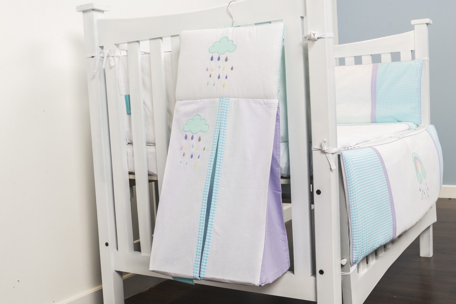 Rainy Blue Nappy Stacker - Blooms and Butterflies