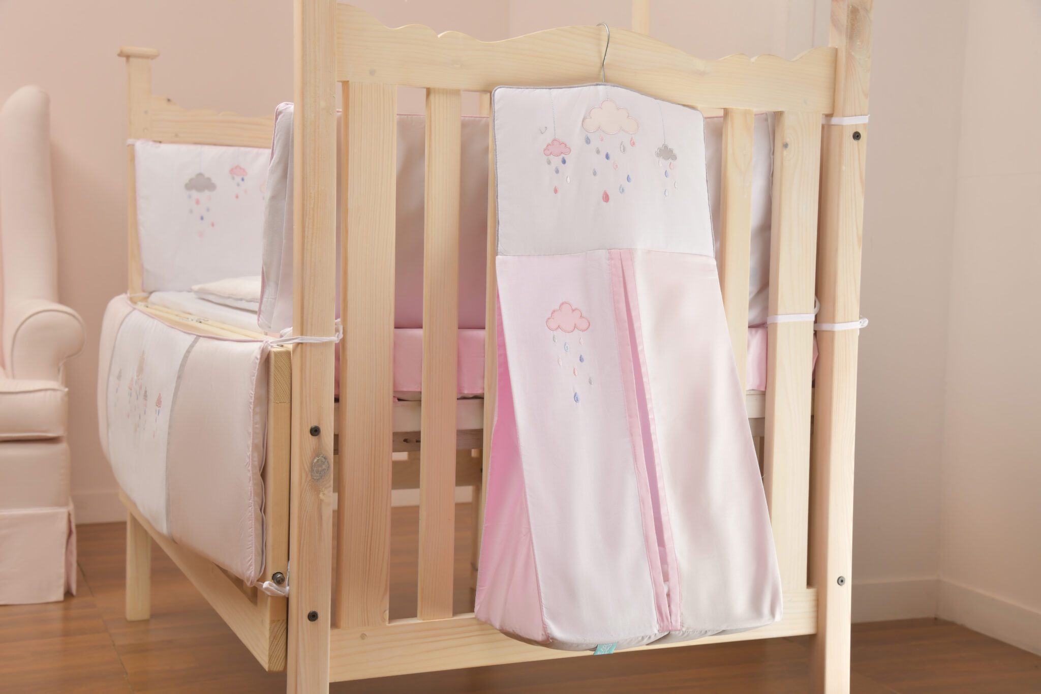 Rainy Pink Nappy Stacker - Blooms and Butterflies