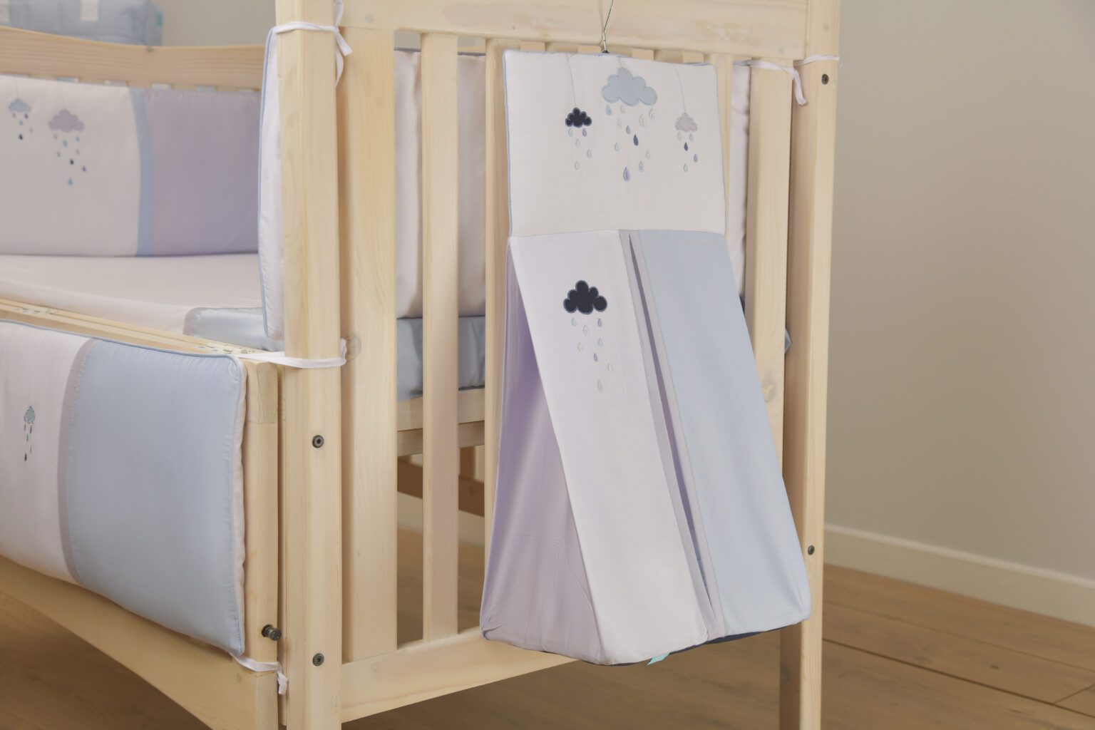 Rainy Blue Nappy Stacker - Blooms and Butterflies